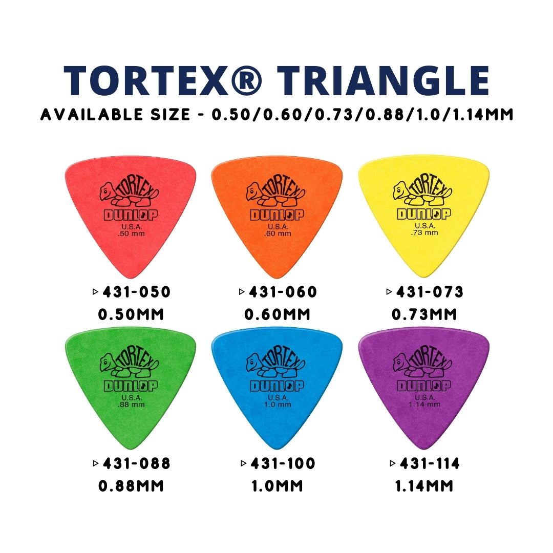 Jim Dunlop 431R Tortex Triangle Guitar Pick, 1pc – DOREMi Sound & Light ...