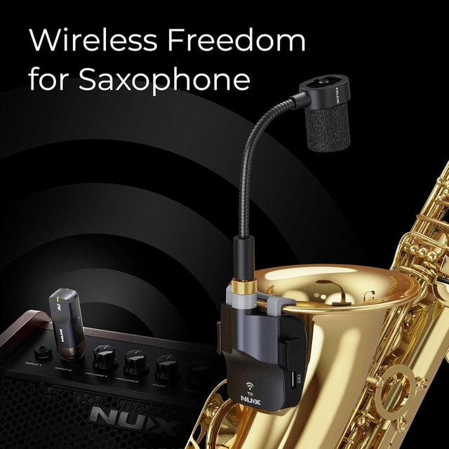 Nux B-6 Saxophone Microphone Wireless System – DOREMi Sound & Light Sdn ...