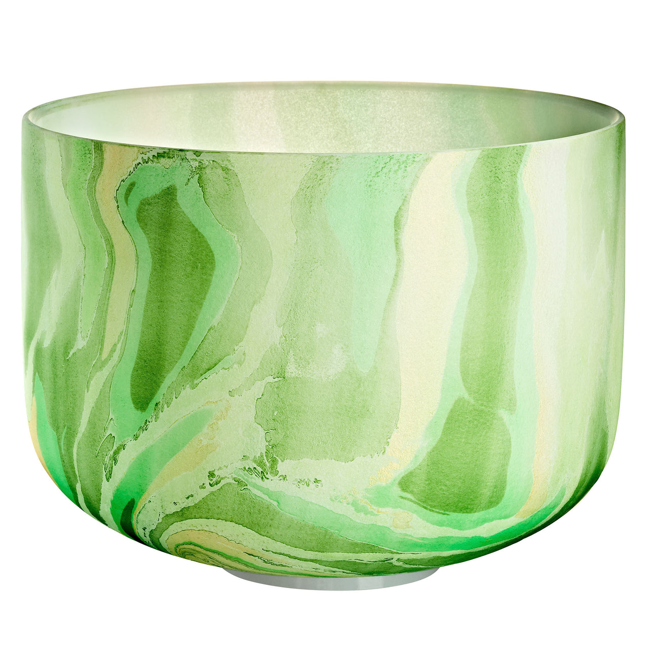 Meinl Sonic Energy MCSB10F 10" Marble Crystal Singing Bowl F4, Green ...