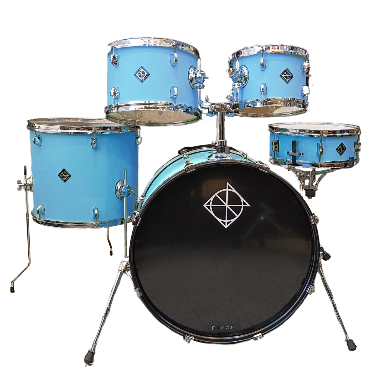 Dixon Soar 522 Plus UVMDB 5 Piece Drum Kit Mahagony Shell with Hardwar ...
