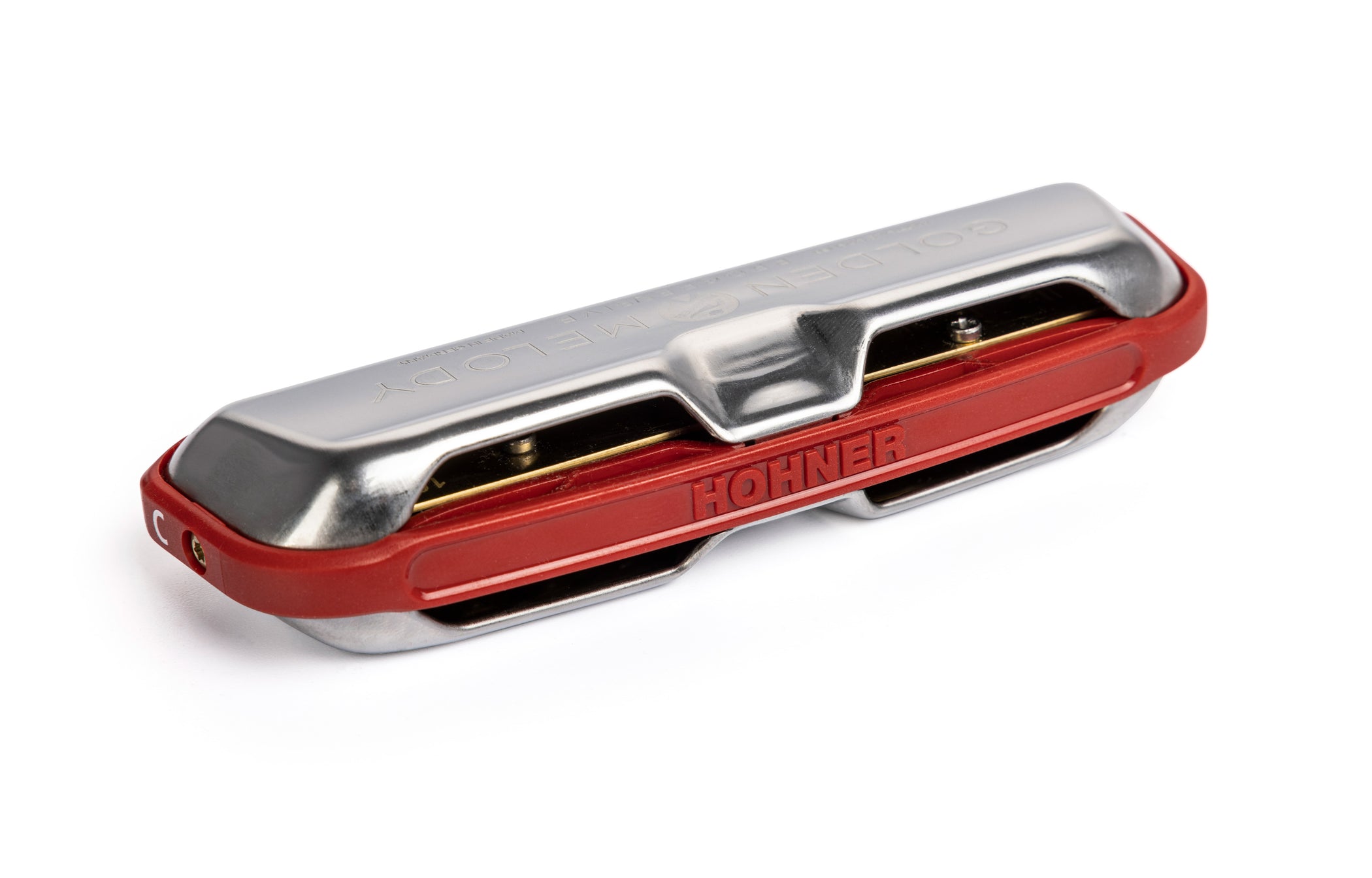 Hohner Progressive Series Golden Melody Harmonica 10-Hole Diatonic Har ...