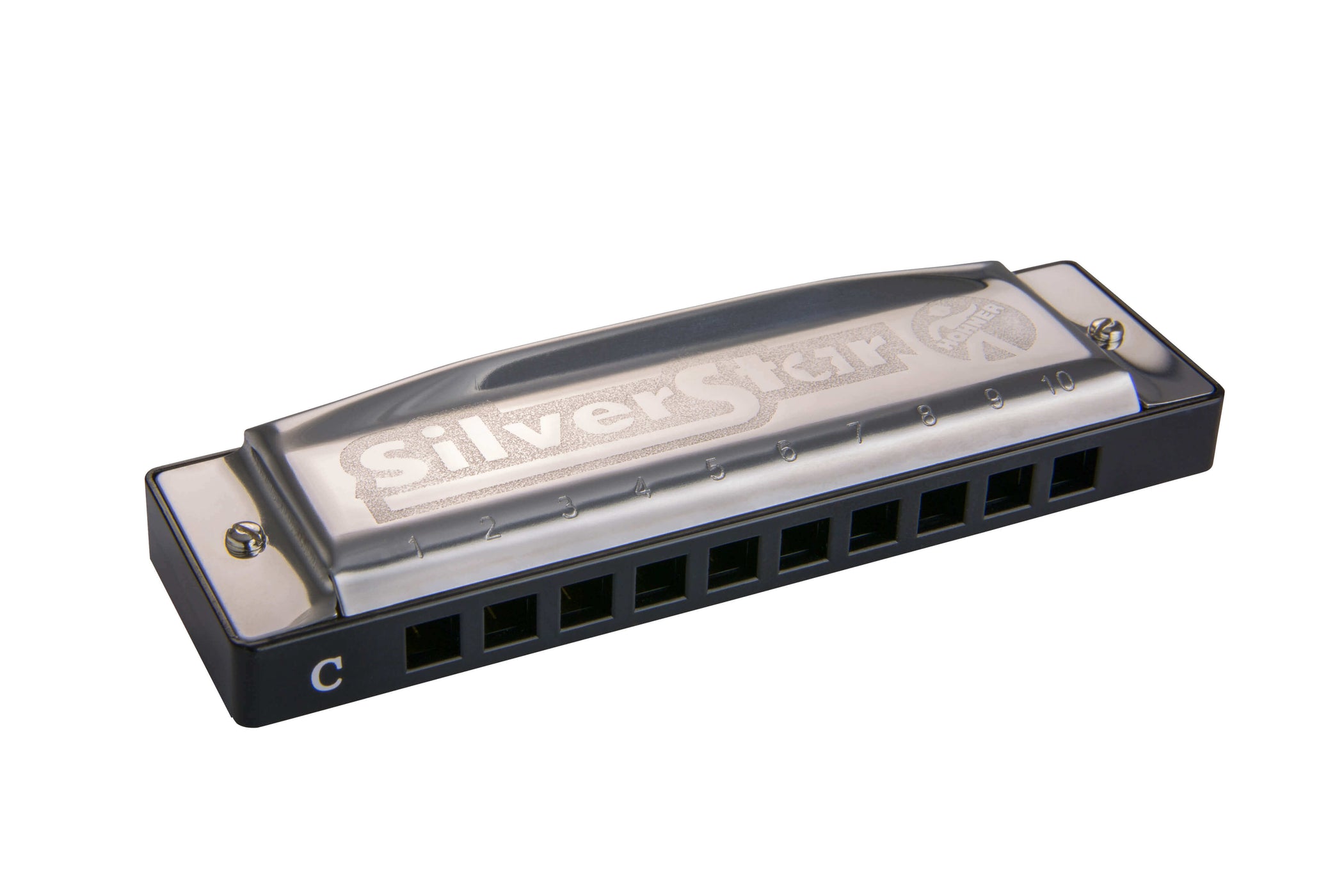 Hohner Enthusiast Series Silver Star 10-Hole Diatonic Harmonica ...