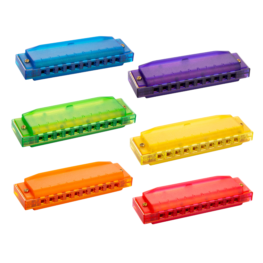 Hohner Translucent Harp 10-Hole Diatonic Harmonica – DOREMi Sound ...