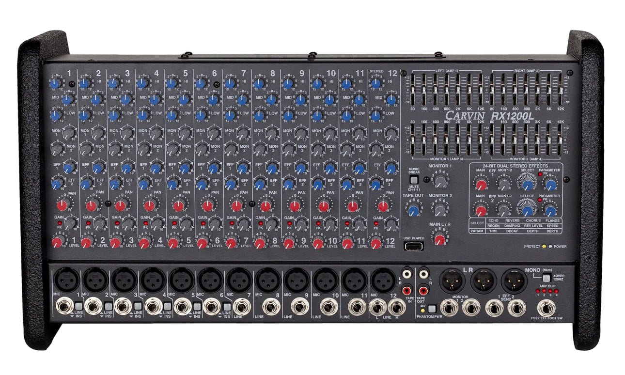 Carvin RX1200L 12CH Powered Mixer – DOREMi Sound & Light Sdn Bhd (241517-U)