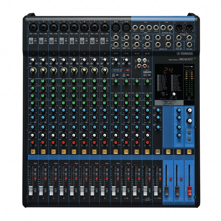 Yamaha MG16XU 16-Channel Analog Mixer with Effects, USB interface ...